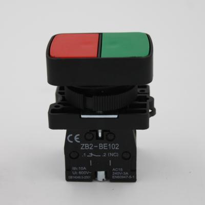 China 22mm Double Push Button Switch XB2-EL8325 Max 10A Current Double Head Push Button Switch for sale