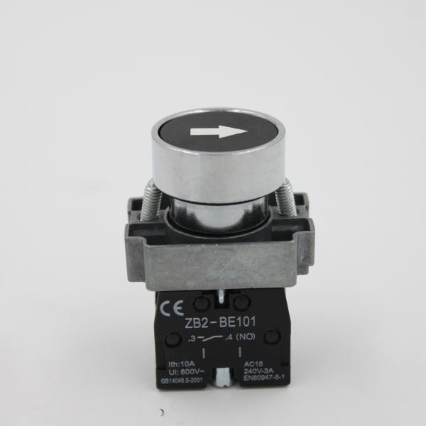 Quality 22mm Momentary Metal Push Button Switch with Symbol XB2-BA3351 10A Max. Current for sale