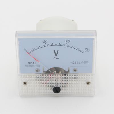China 85L1 Analogue Voltage Meter with 150V-450V AC Panel Voltmeter Single Phase DC Current Measurement for Voltage Regulator for sale