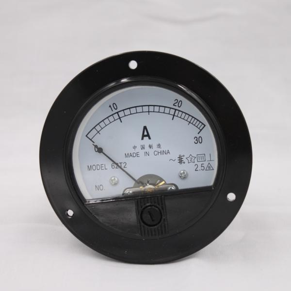 Quality 62T2 Analog AC Ampere Meter 50A Round Analog Panel AC Ammeter 62T2 Series Meter for sale