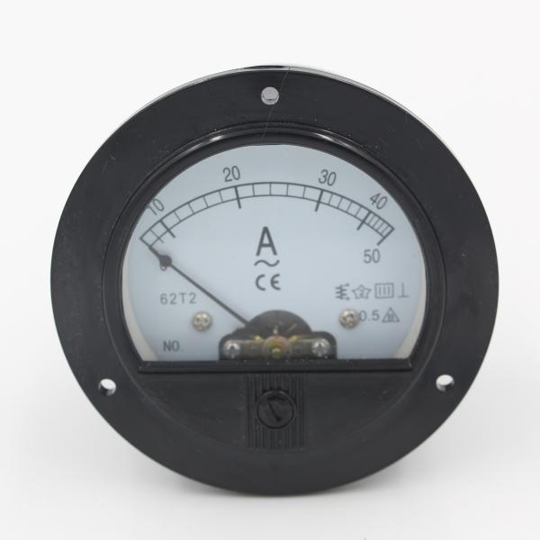 Quality 62T2 Analog Ac Ampere Meter and Analog Panel Amp Meter with  Round Analog Panel Ac Ammeter 50a Measuring for sale