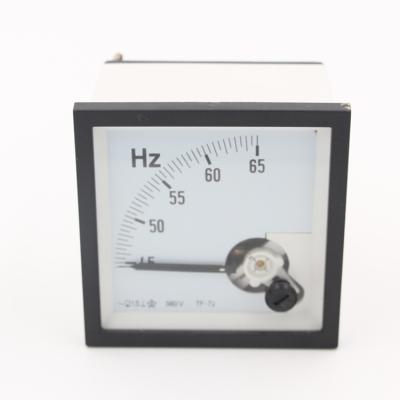 China 72*72mm Analog Hz Meter and Frequency Meter Measures 45-65Hz Display Type Analog Only for sale