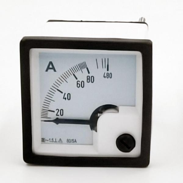 Quality High Quality 48*48mm Analog Ampere Panel Meter Single Phase Overload Meter AC 80/5A 50/60Hz CE RoHS Certified Accuracy Class for sale