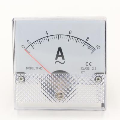 China 80*80mm Analog Panel Meters AC Pointer Ammeter and Volt Ampere Meter with Analog Display for AC Volt Meter Measurements for sale