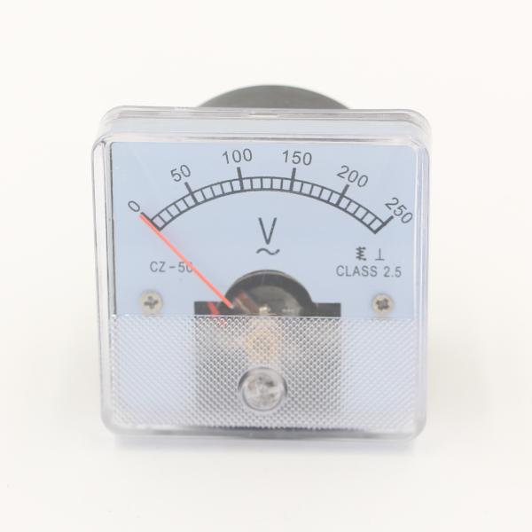 Quality 50*50mm Analog Voltage Meter AC Voltmeter Display with 0-250V Measurement DC Current Parameter Measurement for sale