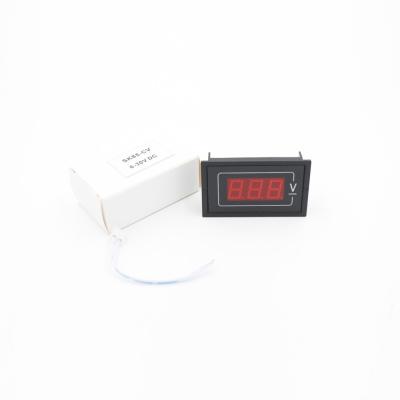 China Mini Digital DC Voltmeter 6-30V Measurement Range LED Display Digital Voltage Meter for sale