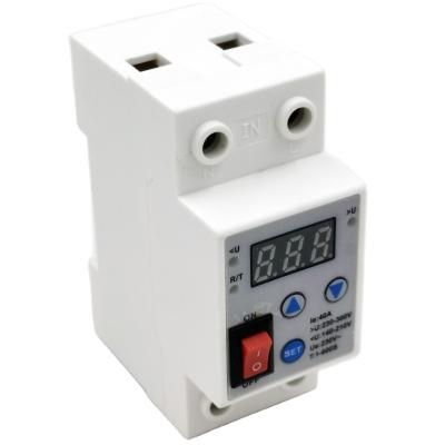 China 40A 63A 220V Single Phase On-Off Relay Switch with Over and Under Voltage Protection 230V Voltage Protector for sale