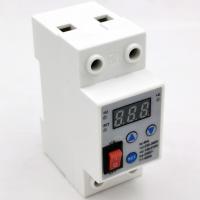 China 40A Din Rail Single Phase Over Under Voltage Protector Automatic Reconnect Device with On-Off Function Voltage Display SVC Use for sale