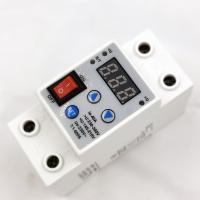 China 40A Din Rail Single Phase Over Under Voltage Protector Automatic Reconnect Device with On-Off Function Voltage Display SVC Use for sale