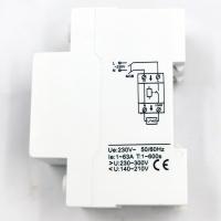 China 40A Din Rail Single Phase Over Under Voltage Protector Automatic Reconnect Device with On-Off Function Voltage Display SVC Use for sale