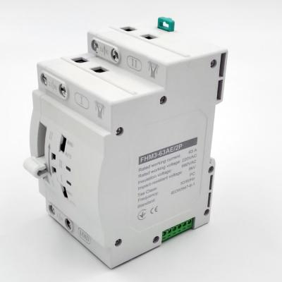 China 2P ATS Dual Power PC Smart Automatic Transfer Switch 63A Changeover Switches 220V AC Din Rail Type for Households for sale