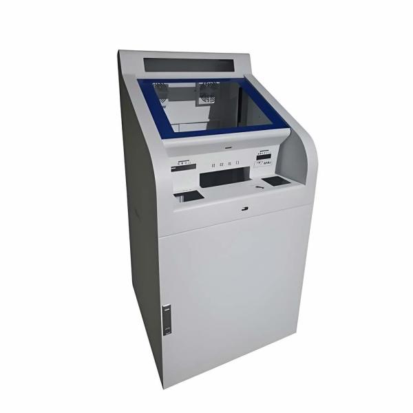 Quality Custom Self-Service Kiosk Metal Enclosure with Precision Sheet Metal Fabrication, High-Grade Steel, and Galvanized Steel with Powder Coating for sale