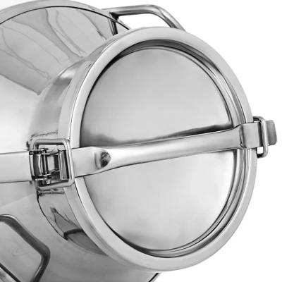 China lid type Stainless Steel Milk Container , OEM  Ss Milk Can 50L for sale