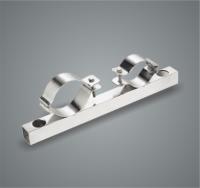 China Stainless Steel Equal Round Head Bracket with Clamp Connection and Mirror Polish Finish - 1 Year Warranty for sale
