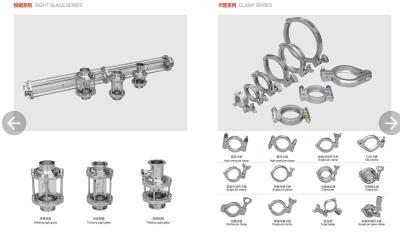 China SS316L Rohrverbindung 1,5 Zoll Schnellinstallation BPE Tri-Clamp Ferrule Rohrverbindung zu verkaufen