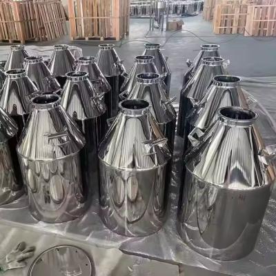 China Stainless steel pharmacy medicine bucket vessel containers bottles 200ml 50ml 20 liter liquid manufacturing with screw lid clamp for sale