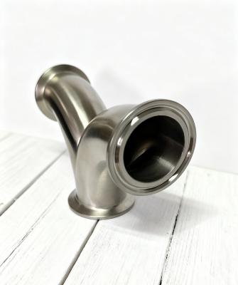 Tri Clamp Stainless Steel Y Pipe Fittings 3A Certified Ss 304 food standard