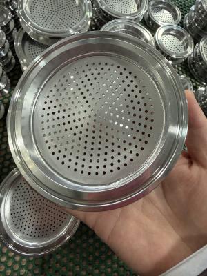 China Stainless Steel Hygienic Clamp-on Perforated Filter with Mirror-Polished Surface Compliant with GMP Hygienic Standards for sale