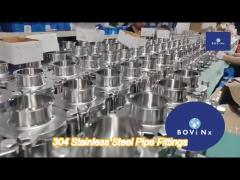 Hygienische Edelstahlrohrverbindung, Hexverbindung 6 Zoll