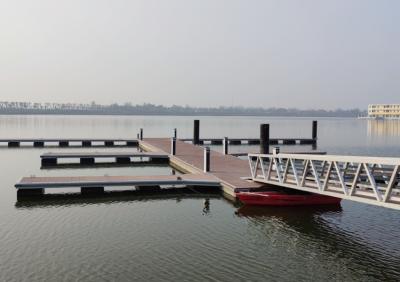 China Aluminum Gangway With Handrail Floating Walkway Bridge For Marina dock Pontoon for sale