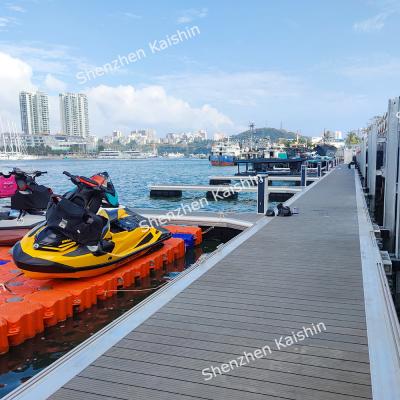 China Aluminum Floating Dock Jetty Marina Engineering Design Tourist Dock Floating Pontoon for Finger Dock for sale