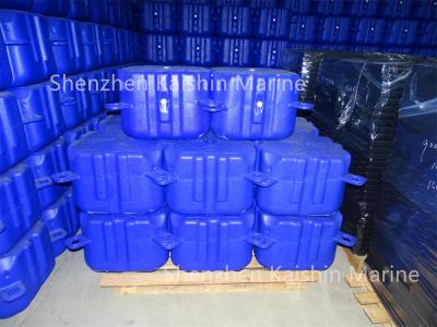 China Floating Dock System With 350kg/Sqm Load Capacity HDPE Floating Cube Orange/Blue/Grey Modular Floating Pontoon For Yacht for sale