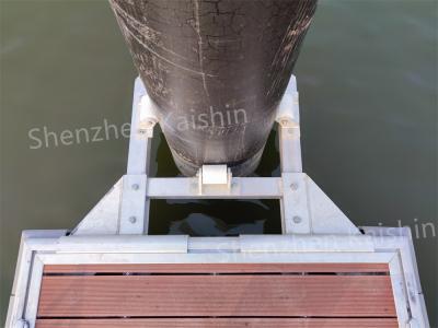 China Floating Island Platform Commercial Pile Guide Floating Docks And Marine Floating Bridge Pontoon for sale
