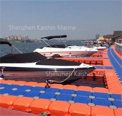 China Modular HDPE Floater EPS Foam Filled Dock Float Jetski Pontoon Jetty Drive On Dock for sale