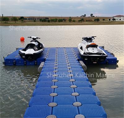 China Water Boat Plastic HDPE Modular Floating Dock Cubes Pontoon Bridge Inflatable for sale