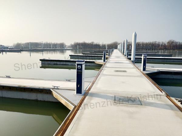 Floating  Platform Supply Power Pedestal Marine Power Pedestal With Light Aluminum Alloy Water Power Pedestal