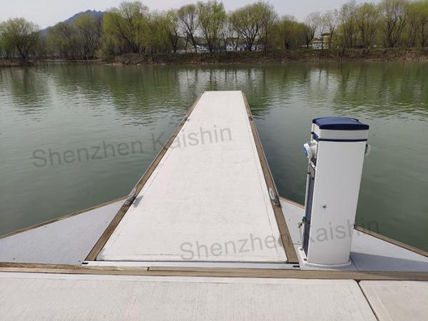 Floating  Platform Supply Power Pedestal Marine Power Pedestal With Light Aluminum Alloy Water Power Pedestal