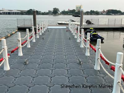 China Modular Floating Dock with Non-slip Surface UV Stabilized and 350 Kg Load Capacity for Stable Water Platforms for sale