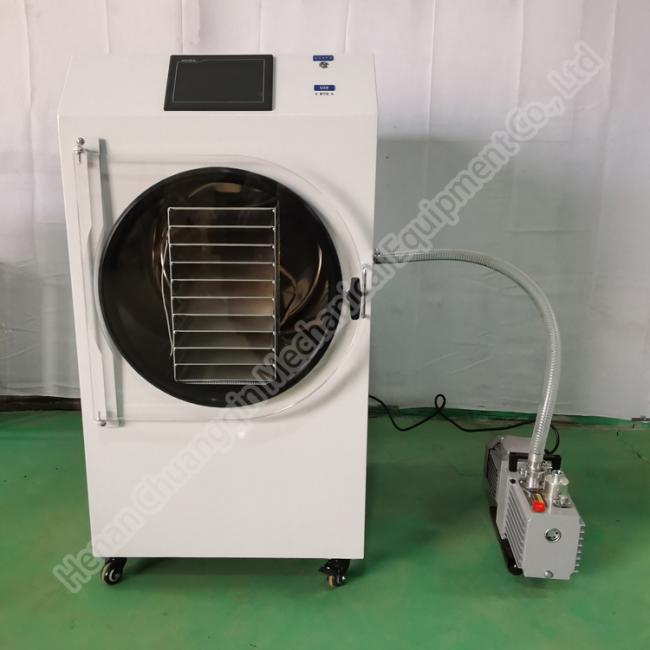 Detailed technical diagram of freeze dryer operation