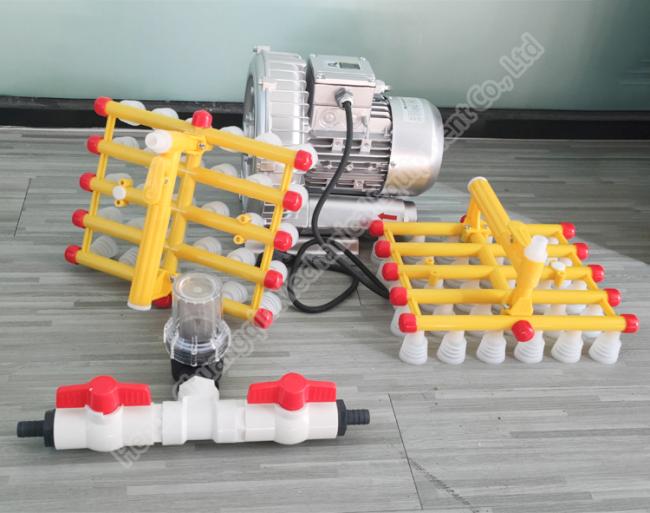 Close-up view of Vacuum Egg Lifter suction mechanism