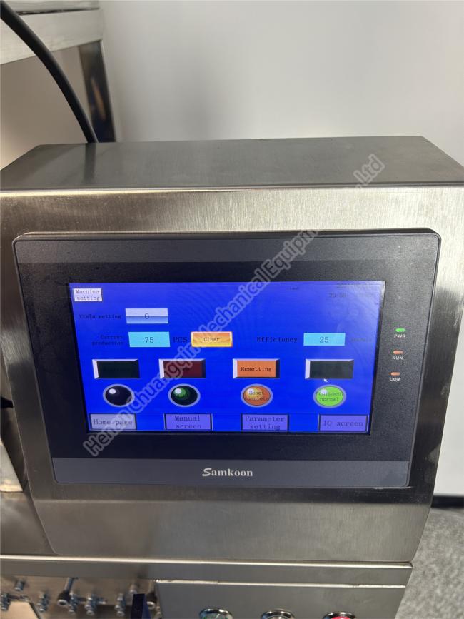 Full production line setup with packaging machine