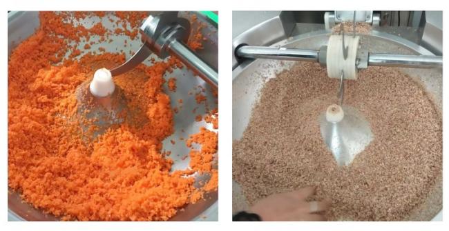 ZB-80 Meat Bowl Chopper Blender in operation
