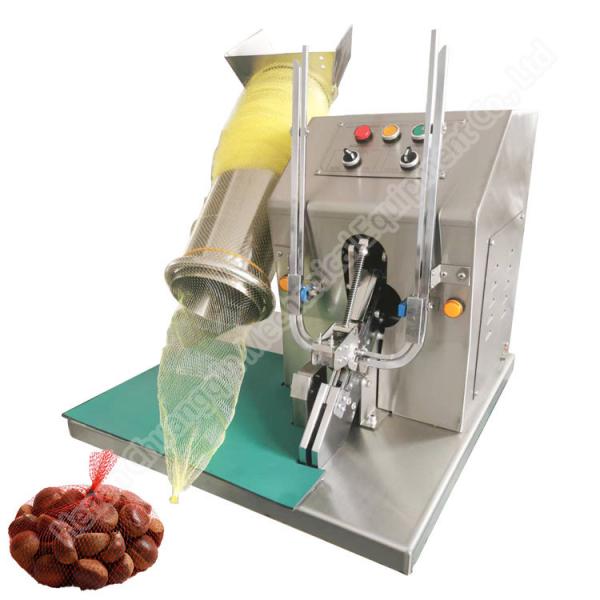 Quality 300w Potato Garlic Net Bag Packaging Machine Sealing Clipping OEM for sale