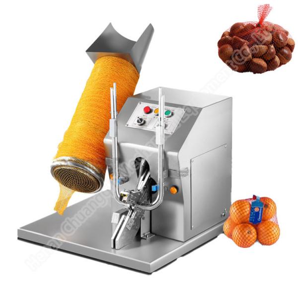 Quality 300w Potato Garlic Net Bag Packaging Machine Sealing Clipping OEM for sale