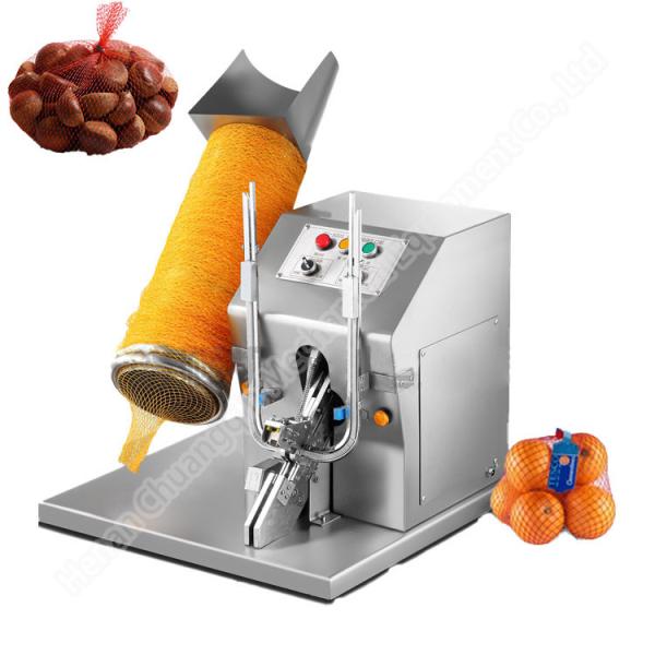Quality 300w Potato Garlic Net Bag Packaging Machine Sealing Clipping OEM for sale