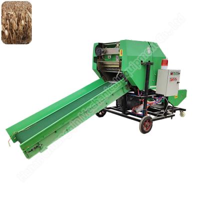 China Diesel Silage Round Baler Machine For Alfalfa Corn Hay Straw Wrapping 18hp for sale