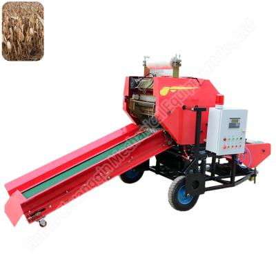 China Diesel Silage Round Baler Machine For Alfalfa Corn Hay Straw Wrapping 18hp for sale