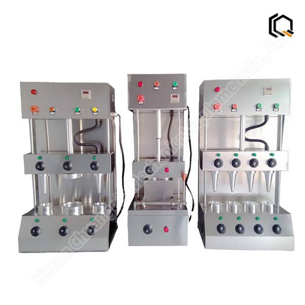 Quality 3KW Industrial Food Machines Conical Pizza Former Machine Edible Waffle Cup for sale