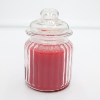 China Custom new high quality romantic scented glass candles with lid for home decor for sale