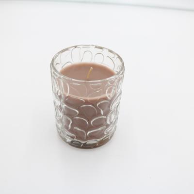 China cheap custom logo private label scented glass candles with soy wax for sale