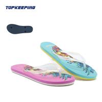 China Summer Ladies Flip Flop EVA PVC Solid Flat Flip Flop for sale