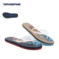 China Summer Ladies Flip Flop EVA PVC Solid Flat Flip Flop for sale
