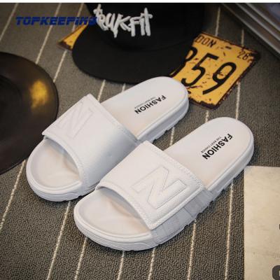 Cina Calzature bianche del nero su ordinazione di Logo Mens Rubber Flip Flop in vendita