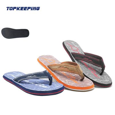 Cina Spazio in bianco di gomma della stampa di sublimazione di EVA Non Slip Flip Flop degli uomini in vendita