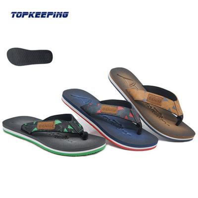 Cina Multi logo di gomma degli uomini di colore 1.5cm Eva Flip Flop Slippers With Textured in vendita