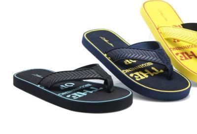 Cina Pantofola EVA Insole di Flip Flop Yellow Synthetic Sole del bambino della spiaggia in vendita